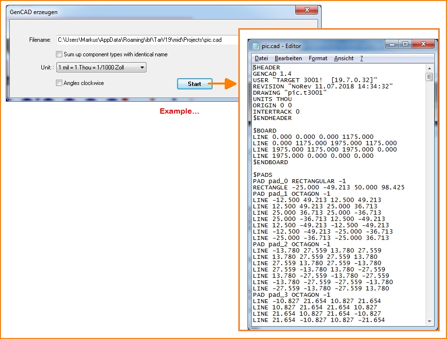 File:Gencad e2.jpg - TARGET 3001! PCB Design Freeware is a Layout CAD ...